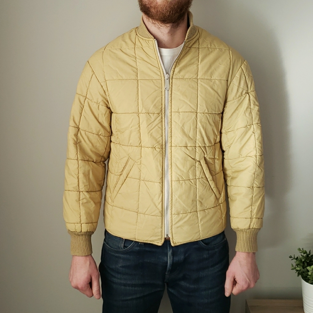 Vintage Quilted Reversible Bomber Jacket - Gem